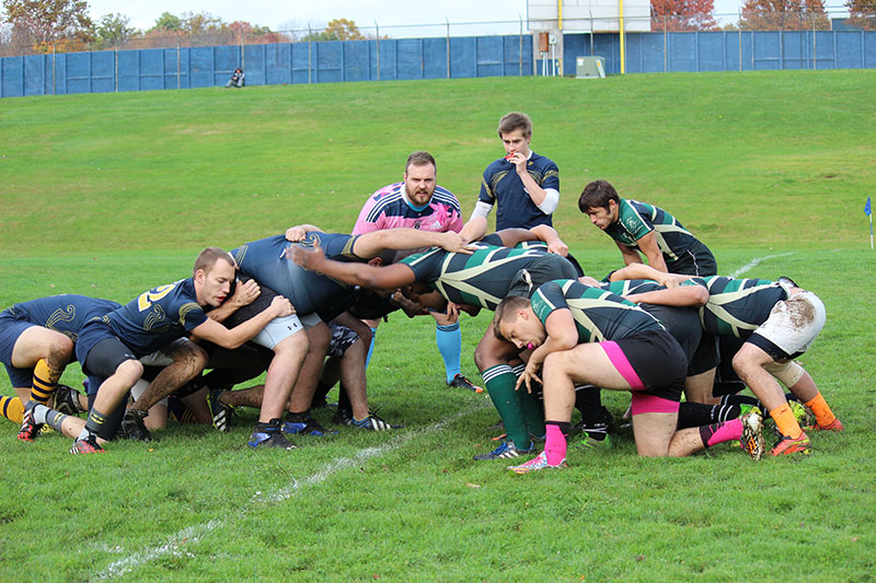 Rugby club fights for a victory in the final match of the sesaon ...